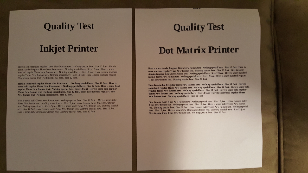 Inkjet Vs Dot Matrix Printers Ape Apps